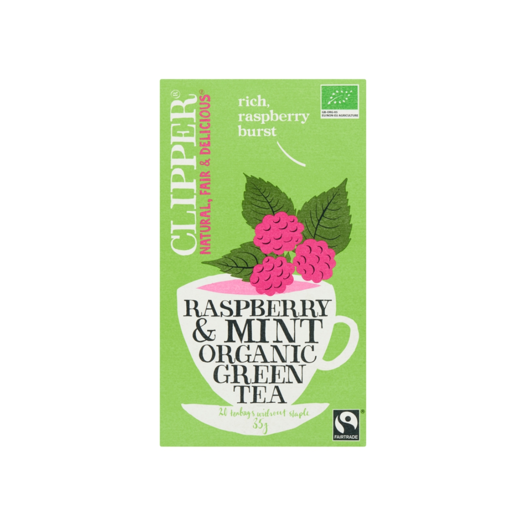 Clipper Green Tea, Raspberry and Mint - Pidii